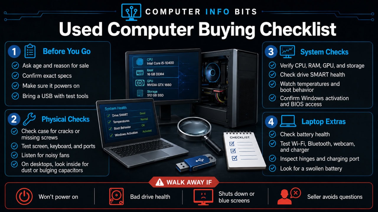 Things to Check When Buying a Used Computer